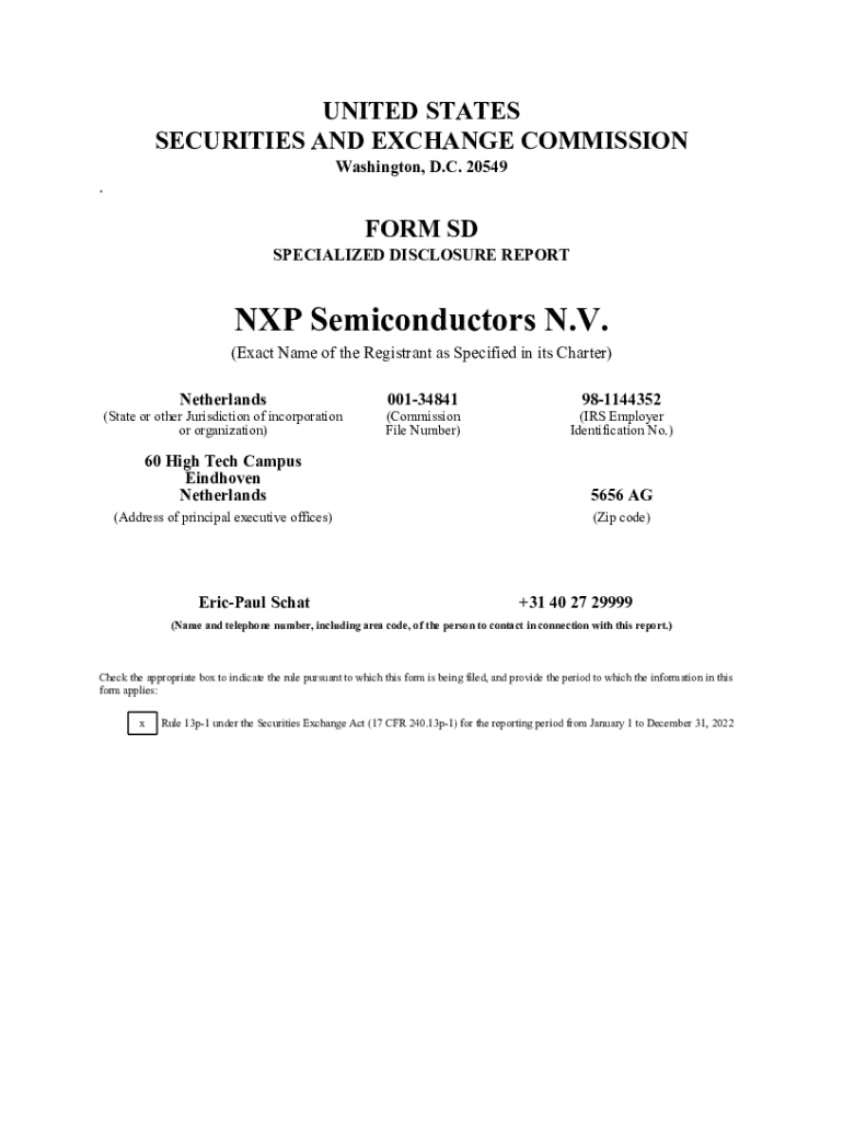 Fillable Online Form SD CMR SEC Filing 2022 Reporting Year Fax Email ...