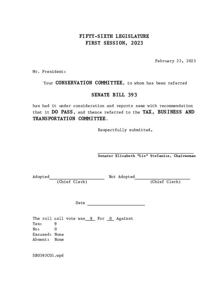 Fillable Online Senate Bill 490 History Fax Email Print - pdfFiller