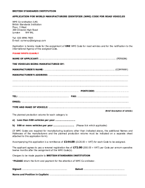 Fillable Online Vehicle Identification Numbers (VIN codes) Fax Email ...