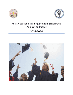 Fillable Online Adult Vocational Training Program Scholarship Application Packet Fax Email Print ...