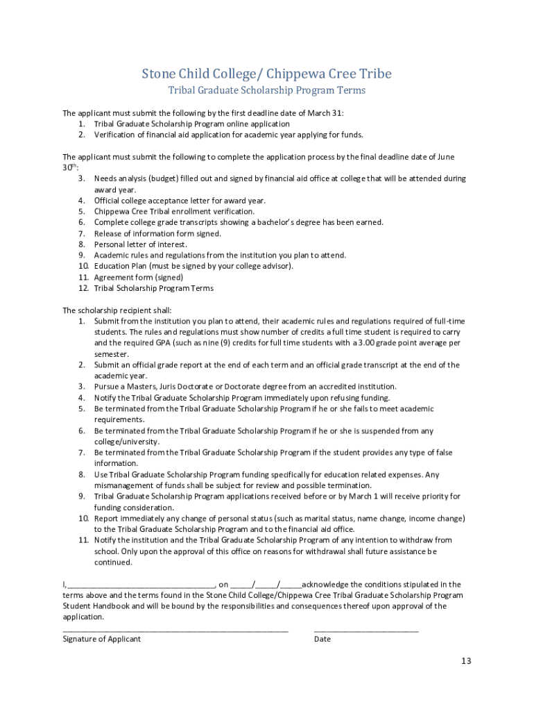 Fillable Online CCT Graduate Scholarship Program Application Packet Fax ...