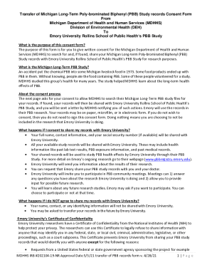 Fillable Online sph emory Consent To Transfer Records Form Fax Email ...