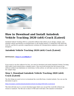 Fillable Online Vehicle Tracking: Swept path analysis and design ...