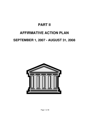 Fillable Online ftp dot state tx Narrative-Affirmative Action Plan ...