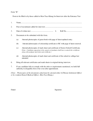 Fillable Online Application Form for Written Test.docx Fax Email Print ...