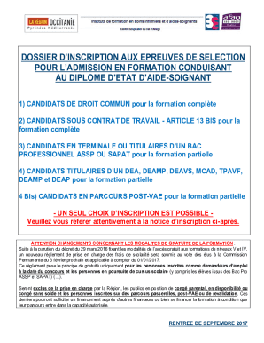 Remplissable En Ligne Dossier d'inscription aux preuves de slection ...