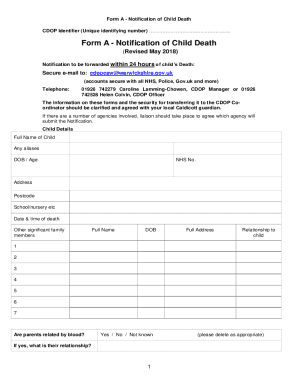 Fillable Online 7.2.1 Child Death Overview Panel Process Fax Email ...