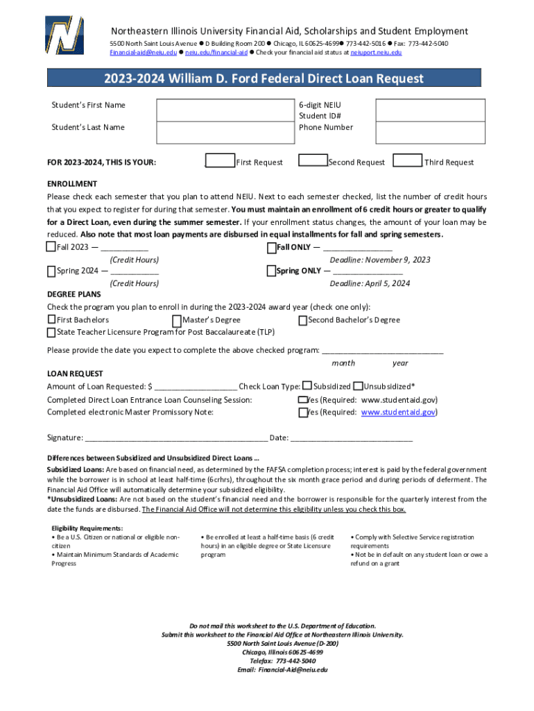 Fillable Online Applying for Student Financial Assistance Fax Email ...