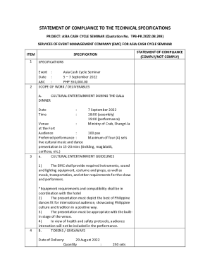 Fillable Online STATEMENT-OF-COMPLIANCE-TO-THE-TECHNICAL- ... Fax Email ...