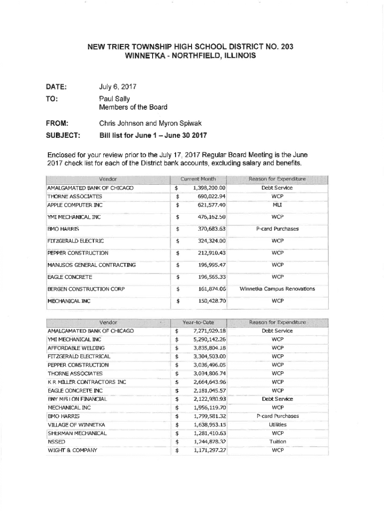 Fillable Online NEW TRIER TOWNSHIP H S WINNETKASchool Snapshot Fax ...