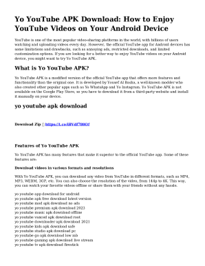 Fillable Online Download YouTube APK - The Official App for Android ...