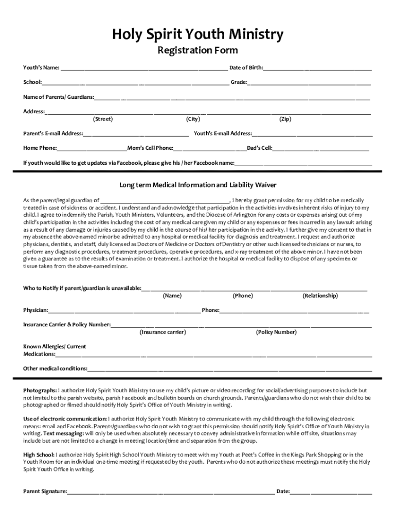 Fillable Online Registration Form no date Fax Email Print - pdfFiller