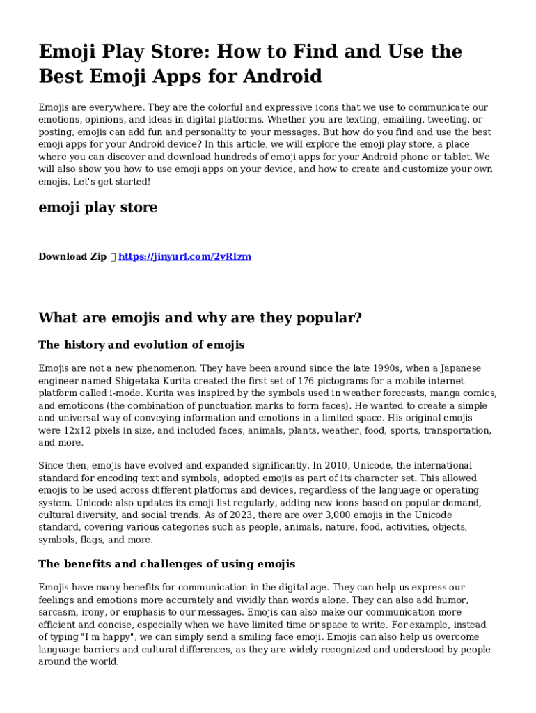 Fillable Online How to Find and Use the Best Emoji Apps for Android Fax ...