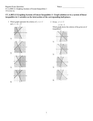 Fillable Online regents exam questions a.rei.b.3 solving linear ...