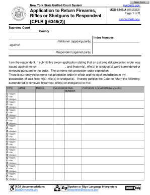 Fillable Online webservera courts state ny Extreme Risk Protection ...