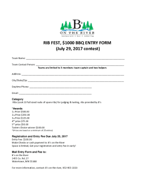 Fillable Online Competition BBQ Team Names: 401+ Badass Ideas Fax Email ...