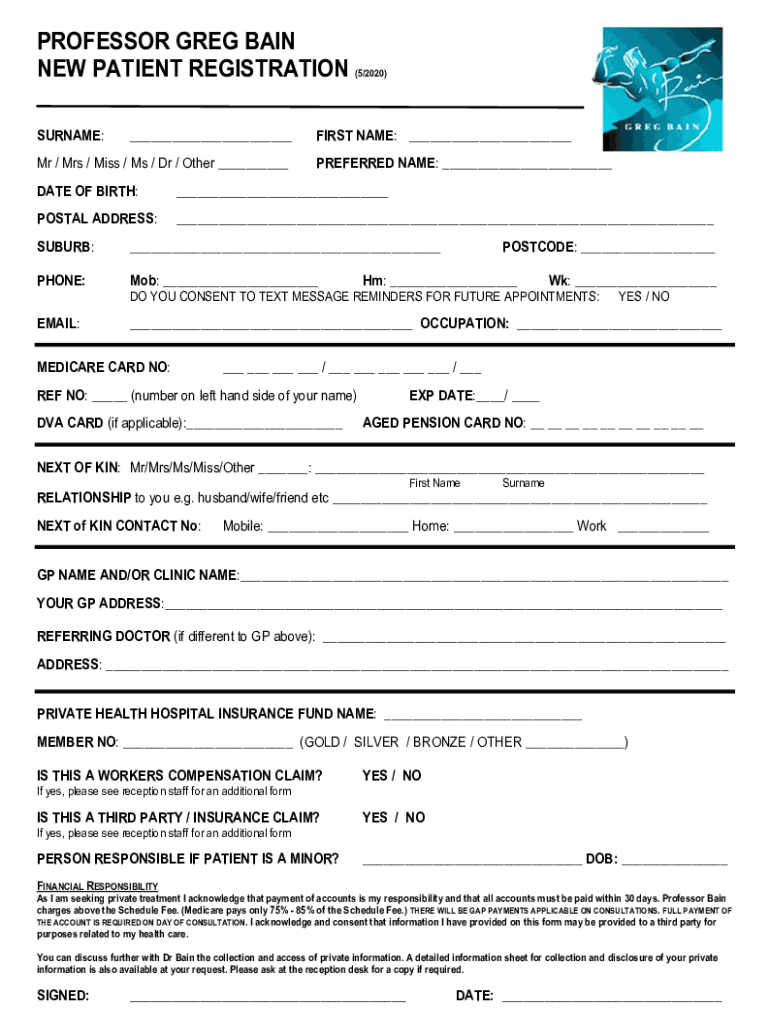 Fillable Online Referral FormHand Surgeon Northern Adelaide, SA Fax Email Print - pdfFiller