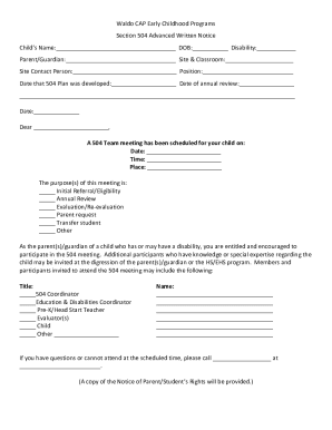 Fillable Online Section-504-Eligibility-Determination-Form. ... Fax ...