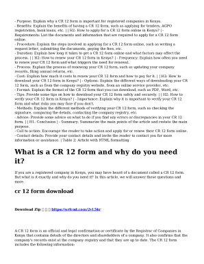 Fillable Online What is a Cr12 Form in Kenya - Fill Out and Sign ...