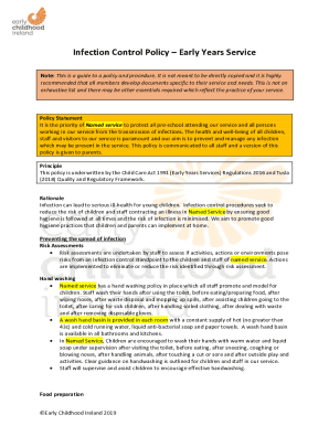 Fillable Online sample policy on infection control Fax Email Print ...