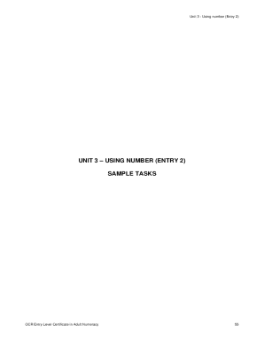 Fillable Online ocr org ESOL Skills for Life Entry 2 (Entry Level) Fax ...