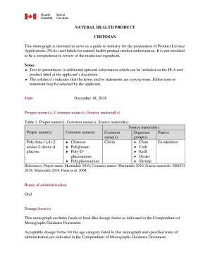 Fillable Online Natural health product licence amendment and ...
