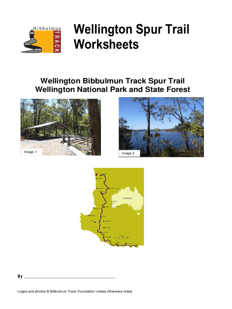 Fillable Online Student Worksheets - Bibbulmun Wellington Spur Trail ...