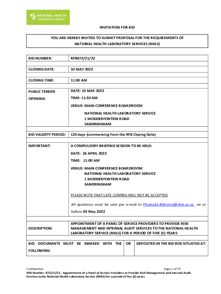 Fillable Online A COMPULSORY BRIEFING SESSION TO BE HELD: Fax Email Print - pdfFiller
