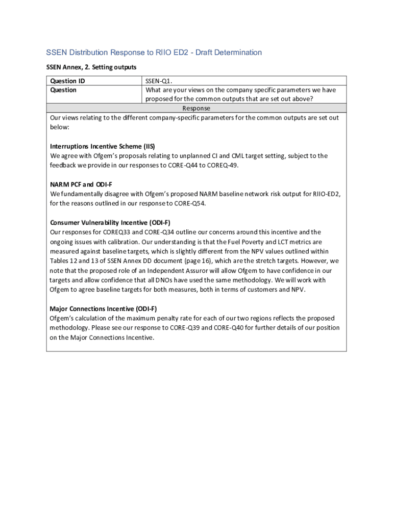 Fillable Online SSEN Distribution RIIO ED2 - DD - Response Form to ... Fillable Online SSEN Distribution RIIO ED2 - DD - Response Form to ...