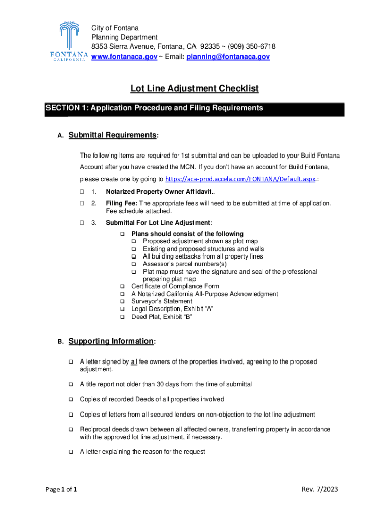 Fillable Online Tentative Tract Map & Tentative Parcel Map Checklist ...