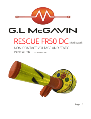 Fillable Online RESCUE FR50 DC Modiewark - PDF Free Download Fax Email ...