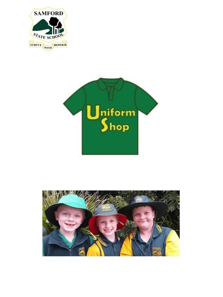 Fillable Online samfordss eq edu Samford State School UNIFORMS Fax ...