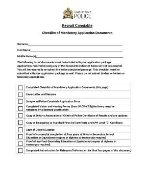 Fillable Online Constable Application Fax Email Print - pdfFiller