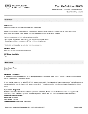 Fillable Online Quantitative Pregnancy Blood Test Fax Email Print ...