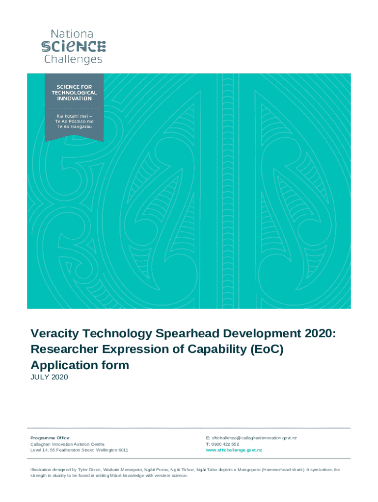 Researcher Expression of Capability (EoC) Application Doc Template ...