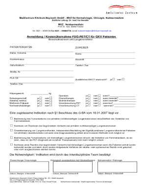 Ausfüllbar Online (Anmeldeformular FDG-PET-CT neues Formular GKV fr BC ...