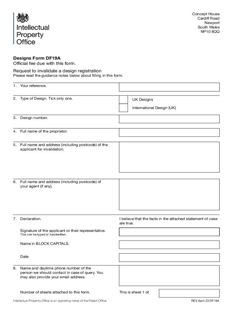Fillable Online Renew design Designs Form DF9A Official fee due with ... Fax Email Print - pdfFiller