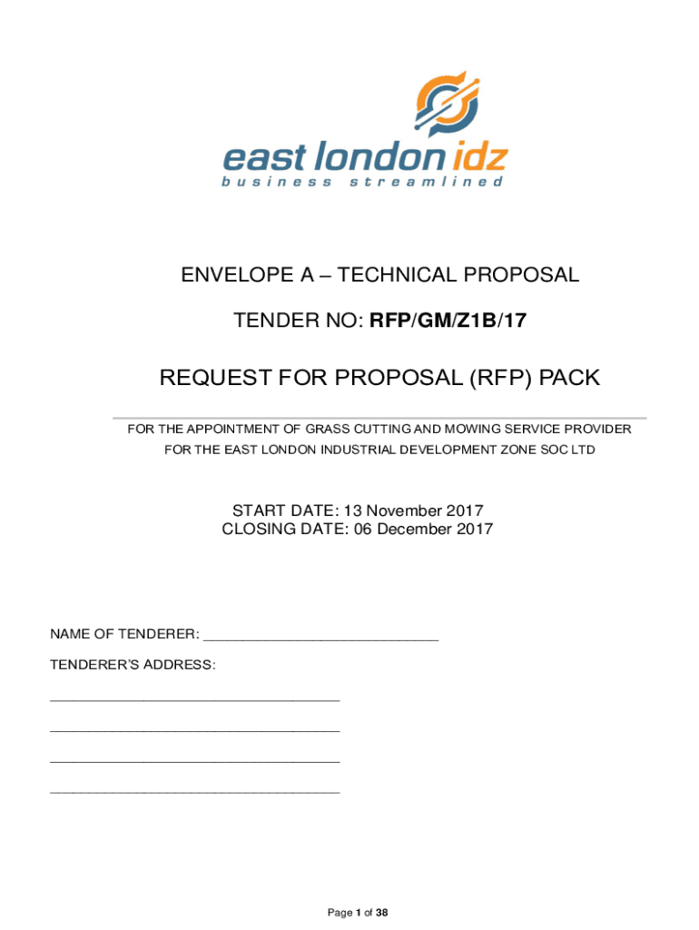 Fillable Online Request for Proposals Grass Cutting and Maintenance ... Fax Email Print - pdfFiller