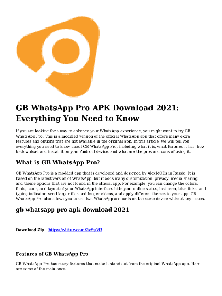 Gpwhatsapp - Fill Online, Printable, Fillable, Blank | pdfFiller