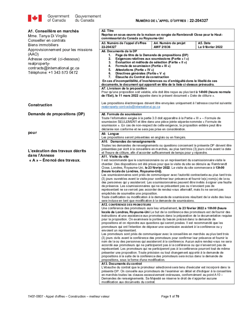 Remplissable En Ligne A1. Conseillre en marchs Mme. Tanya Di Virgilio ...