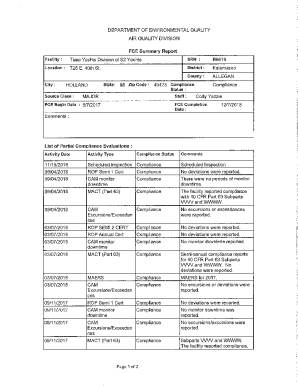 Fillable Online Air Quality Reports Fax Email Print - pdfFiller