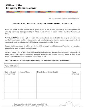 Fillable Online Form 2 - Integrity Commissioner Fax Email Print - pdfFiller