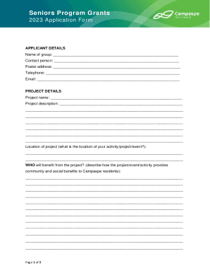Fillable Online Grant Application Form for Organisations Fax Email ...