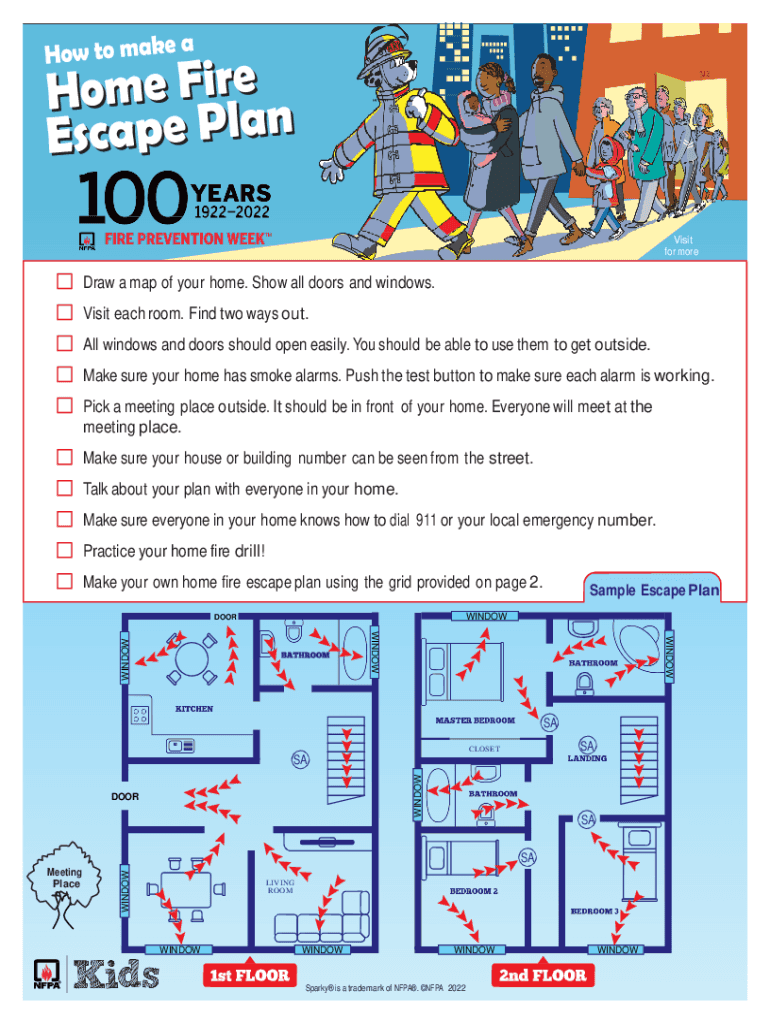 Fillable Online Draw a map of your home. Show all doors and windows ...