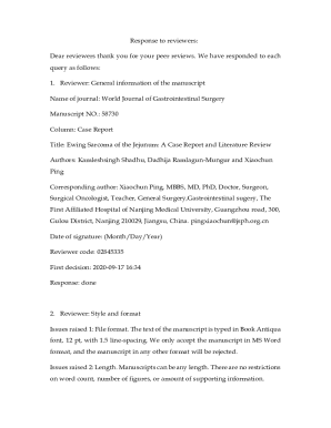 Fillable Online Dear editor and dear reviewers Thank you very much for ...