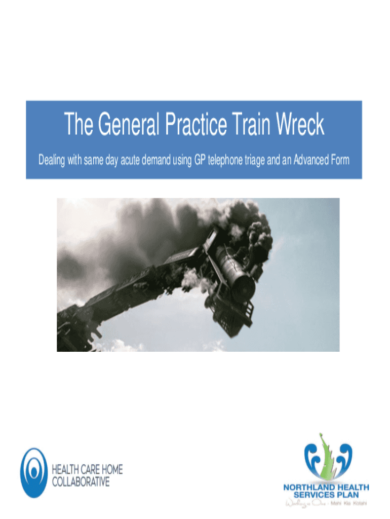 Fillable Online The General Practice Train WreckDealing with same day ...