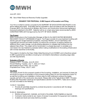 Fillable Online Saco Water Resource Recovery Facility Upgrade - S-002 Fax Email Print - pdfFiller