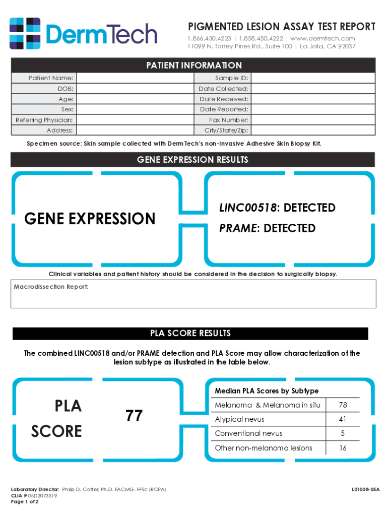 Fillable Online DT Test Report Positive.docx Fax Email Print - pdfFiller