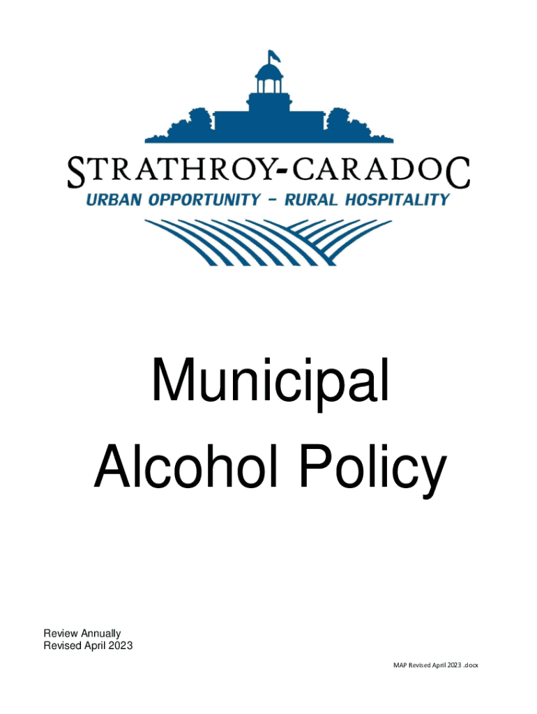 Fillable Online Grey Bruce Municipal Alcohol Policy Template Fax Email ...