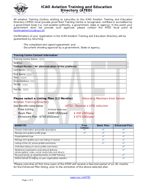 ICAO Aviation Training and Education Directory (ATED) - www4 icao Doc ...